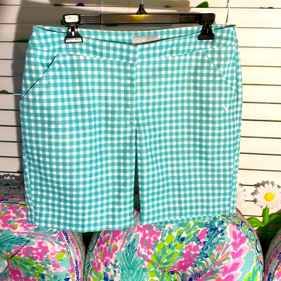 Callaway | Shorts | Callaway Opti Dry Gingham Green And White Golf ...